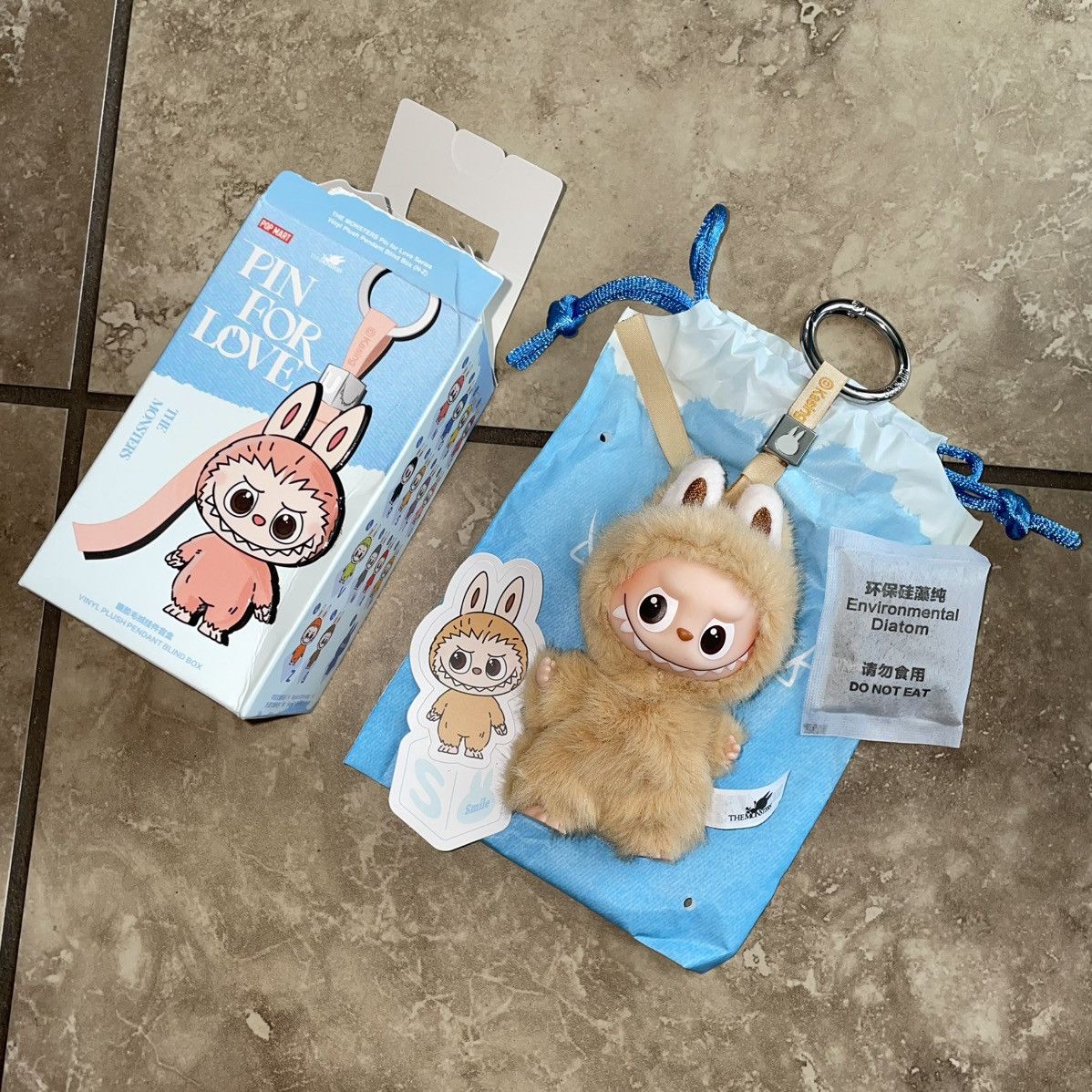 POP MART Pop Mart Labubu The Monsters Pin for Love “S” Plush Pendant ...