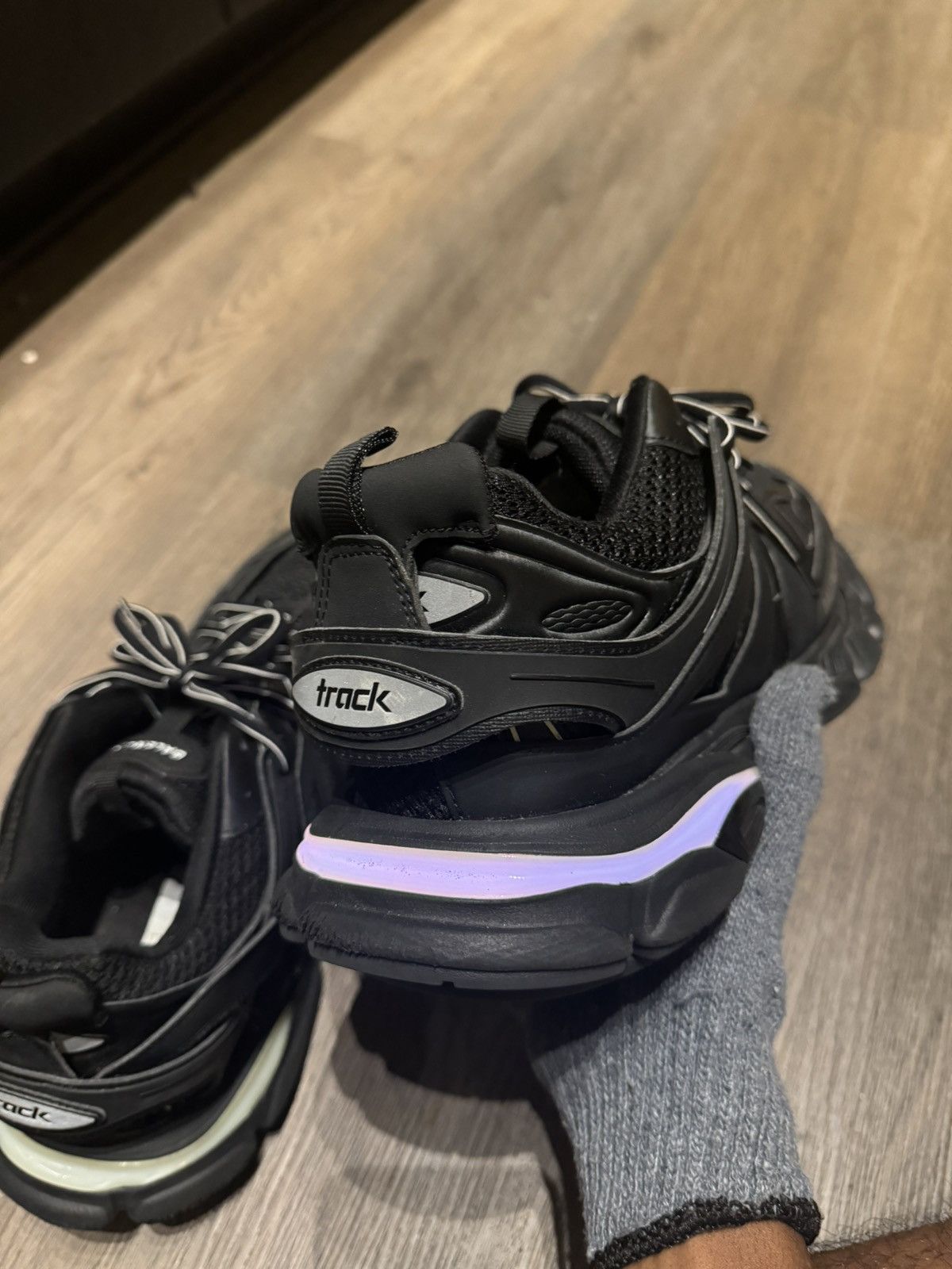 Balenciaga BALENCIAGA Black Track LED Runners | Grailed