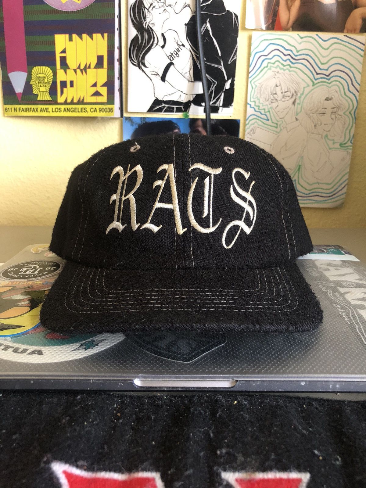 Stray Rats Stray Rats “Rats” Unstructured Wool Hat | Grailed