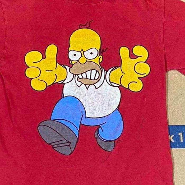 Disney Modern homer simpson red tee shirt | Grailed
