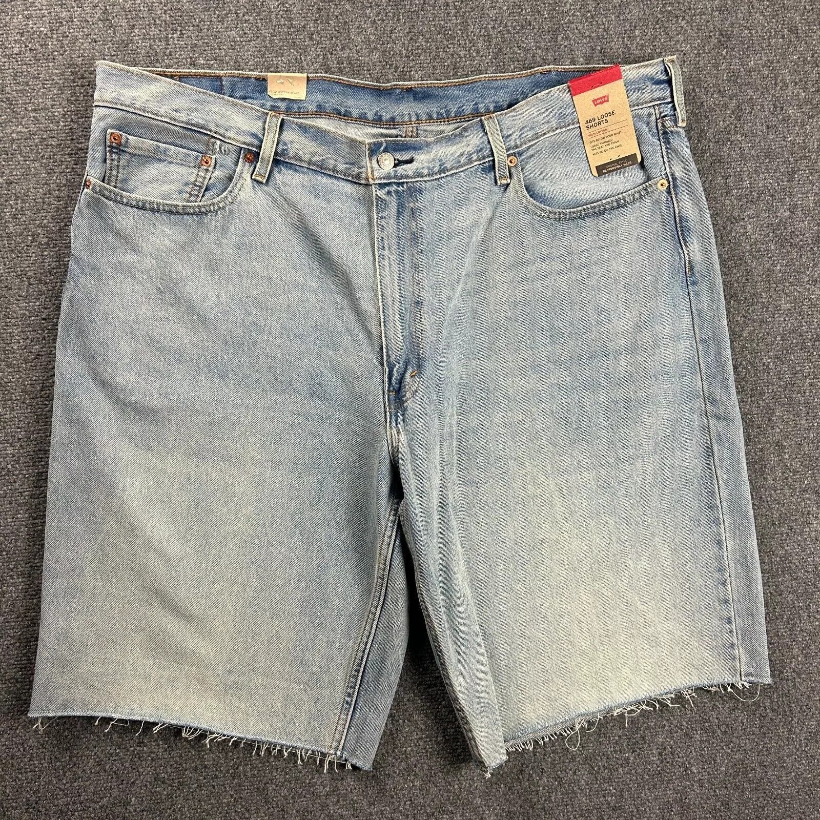 Levi's Levi's Shorts Mens 46 Denim 469 Cut Off Loose Light Wash NWD ...