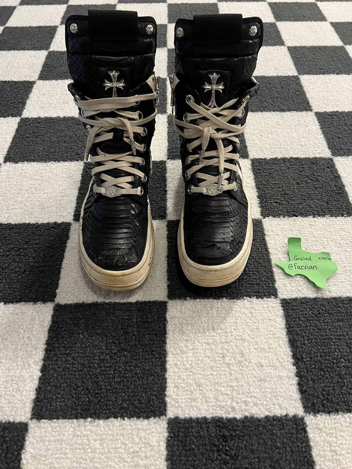 Chrome Hearts × Rick Owens Chrome Hearts Rick Owens Python Geobasket ...