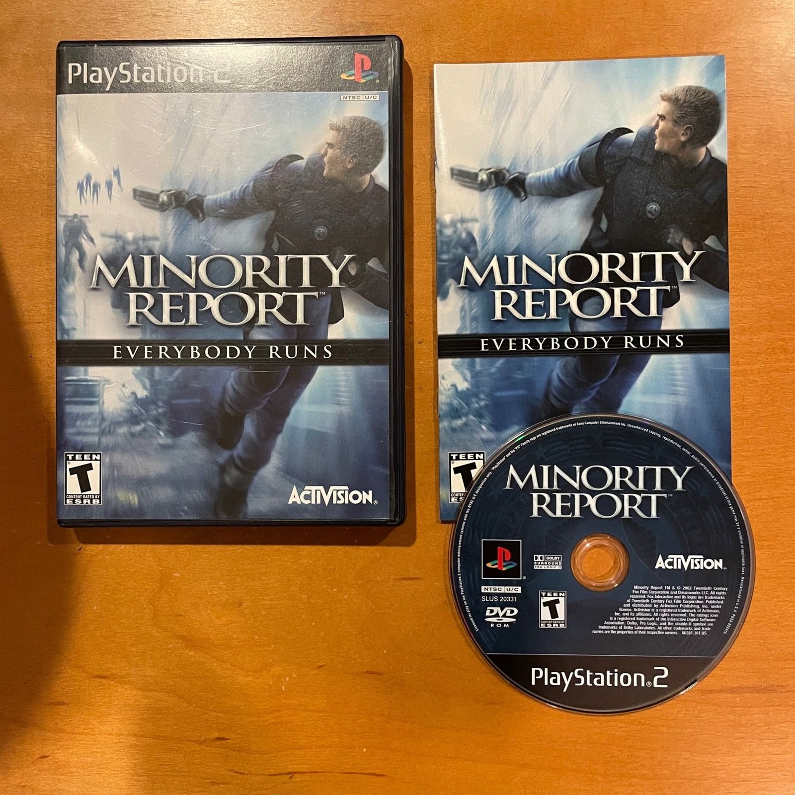 Sony Minority Report Everybody Runs PS2 Playstation Video Game | Grailed