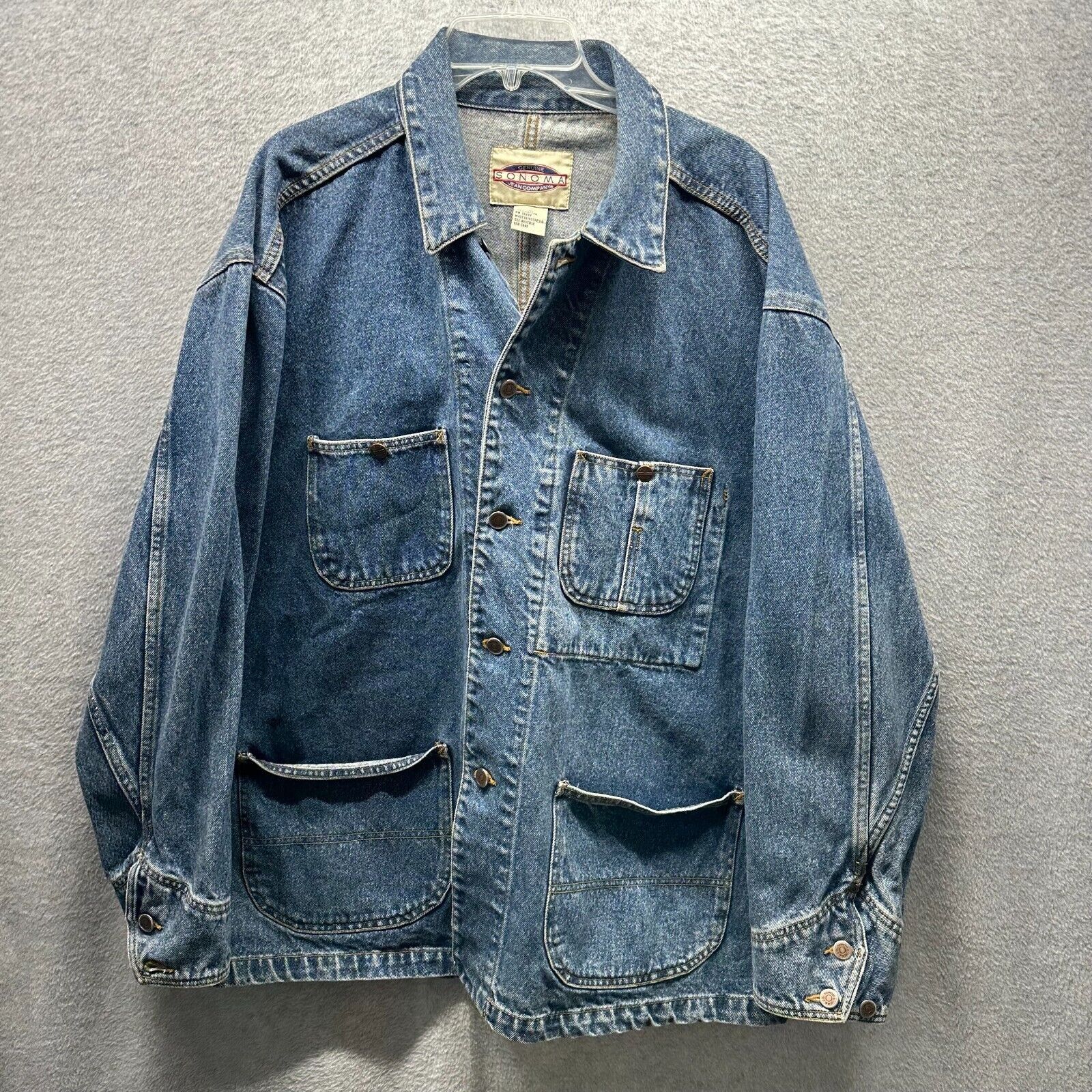 Vintage Vintage Sonoma Jacket Adult Extra Large XL Blue Barn Chore Coat ...