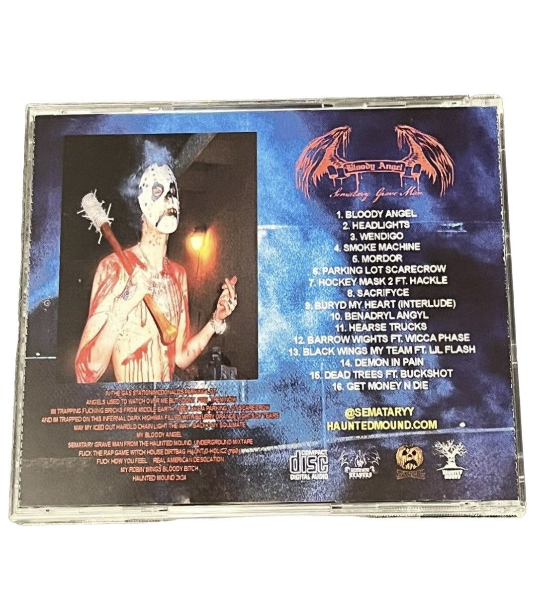 Drain Gang Sematary Haunted Mound - Official Bloody Angel CD drain gang ...