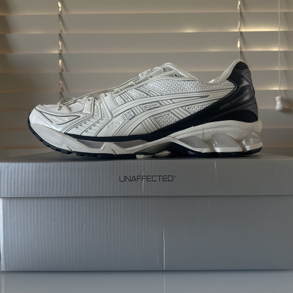 Asics Asics x Unaffected Gel-Kayano 14 - Bright White / Jet Black | Grailed