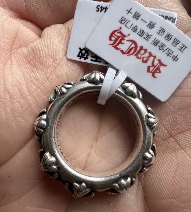 Chrome Hearts Chrome Hearts Full Circle Cross Flower Ring | Grailed