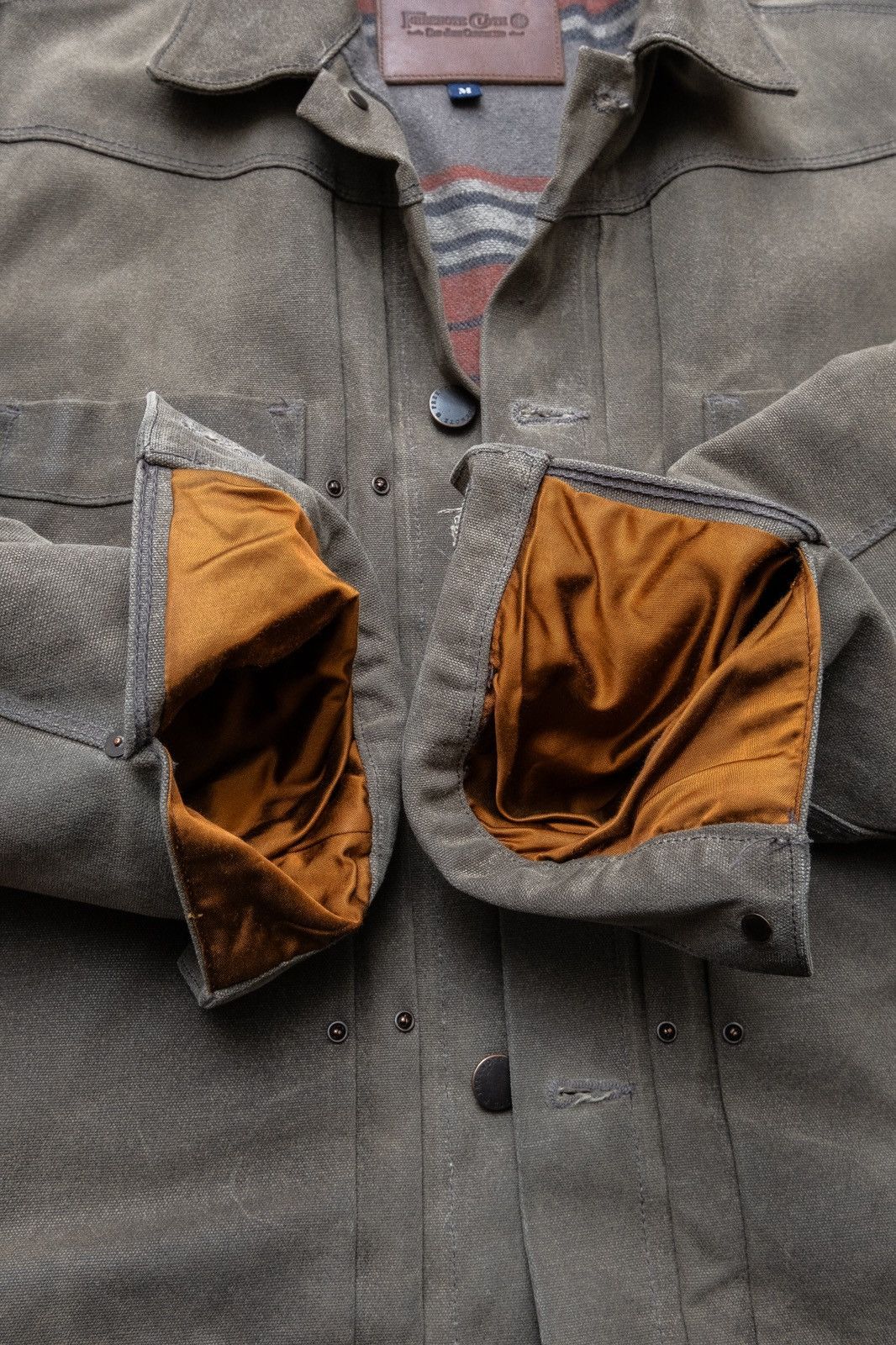 Freenote Cloth Freenote Cloth Riders Jacket Heavy Waxed Canvas Tobacco ...