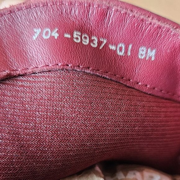 Other Bata Brazilian Leather Block Heel Red Mid-Calf Boots 8. | Grailed