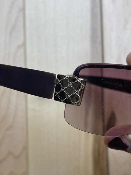 Gucci Gucci Purple Tinted Monogram Rimless Sunglasses | Grailed