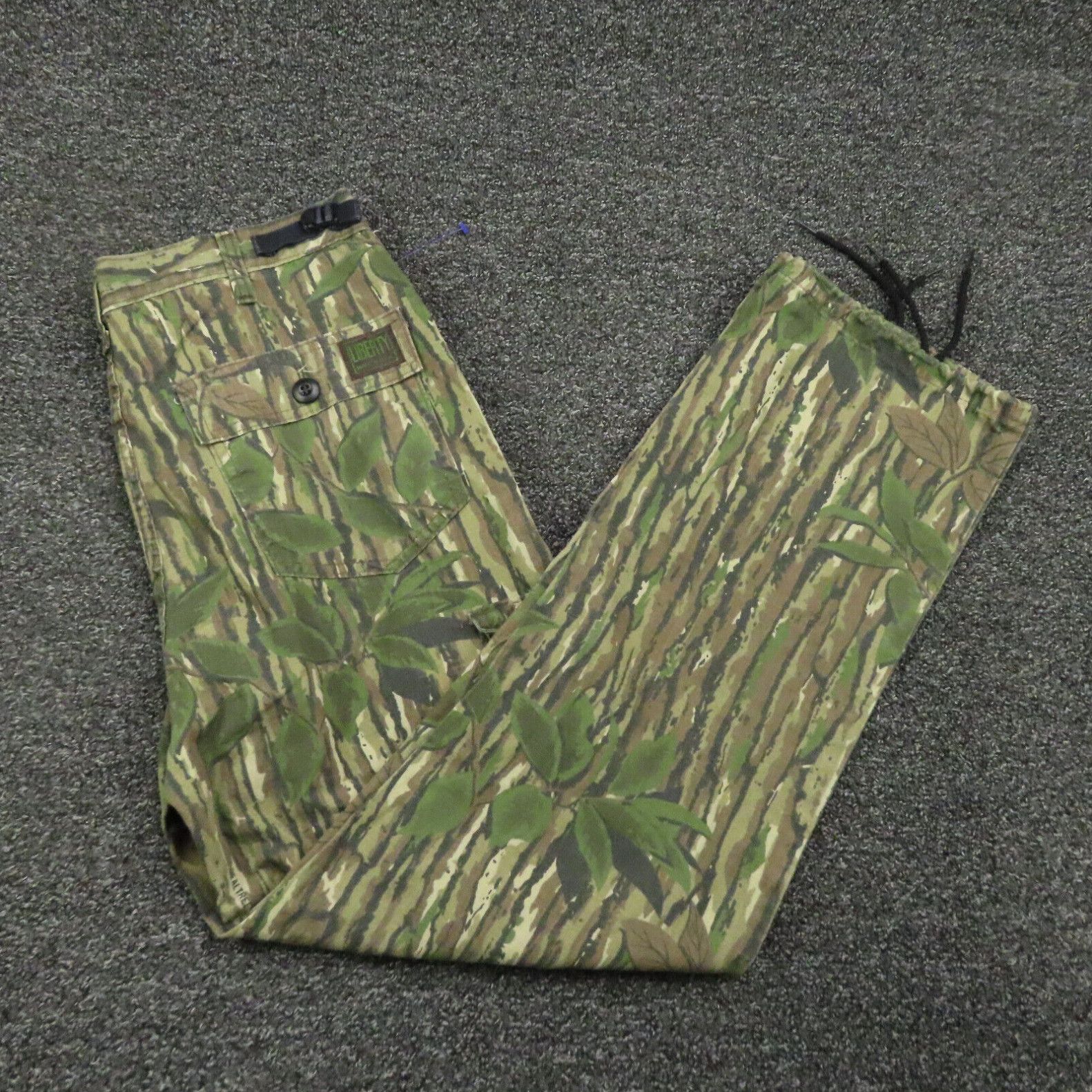Vintage Vtg Liberty Pants Adult Medium Green Camouflage Cargo Pocket ...