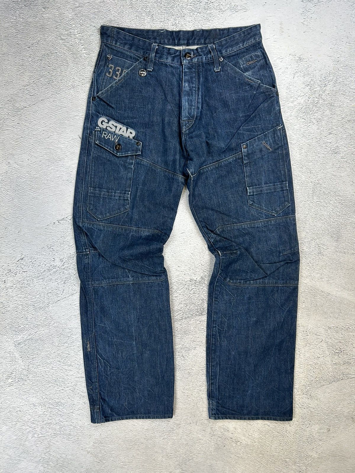 G-Star × Streetwear × Vintage Vintage Gstar Raw denim Jeans Baggy Drill ...