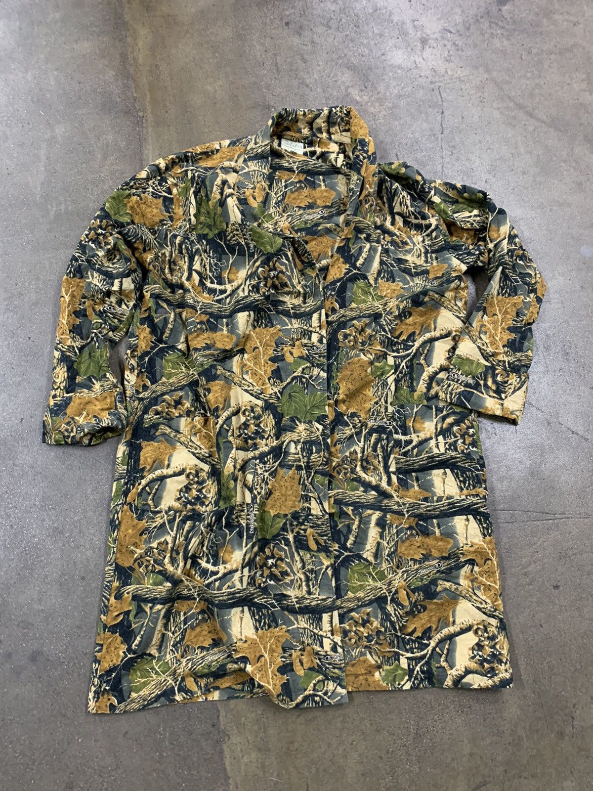 Vintage × Windbreaker Vintage RealTree Camo Robe 2000s Hunting ...