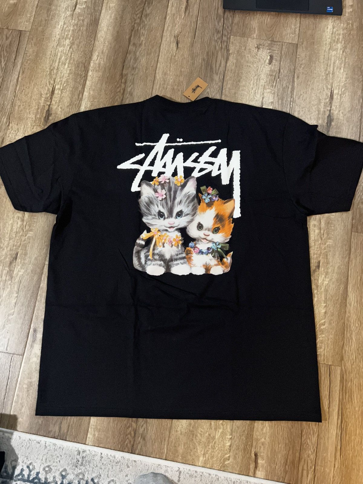 Stussy STUSSY KITTENS TEE-BLACK | Grailed