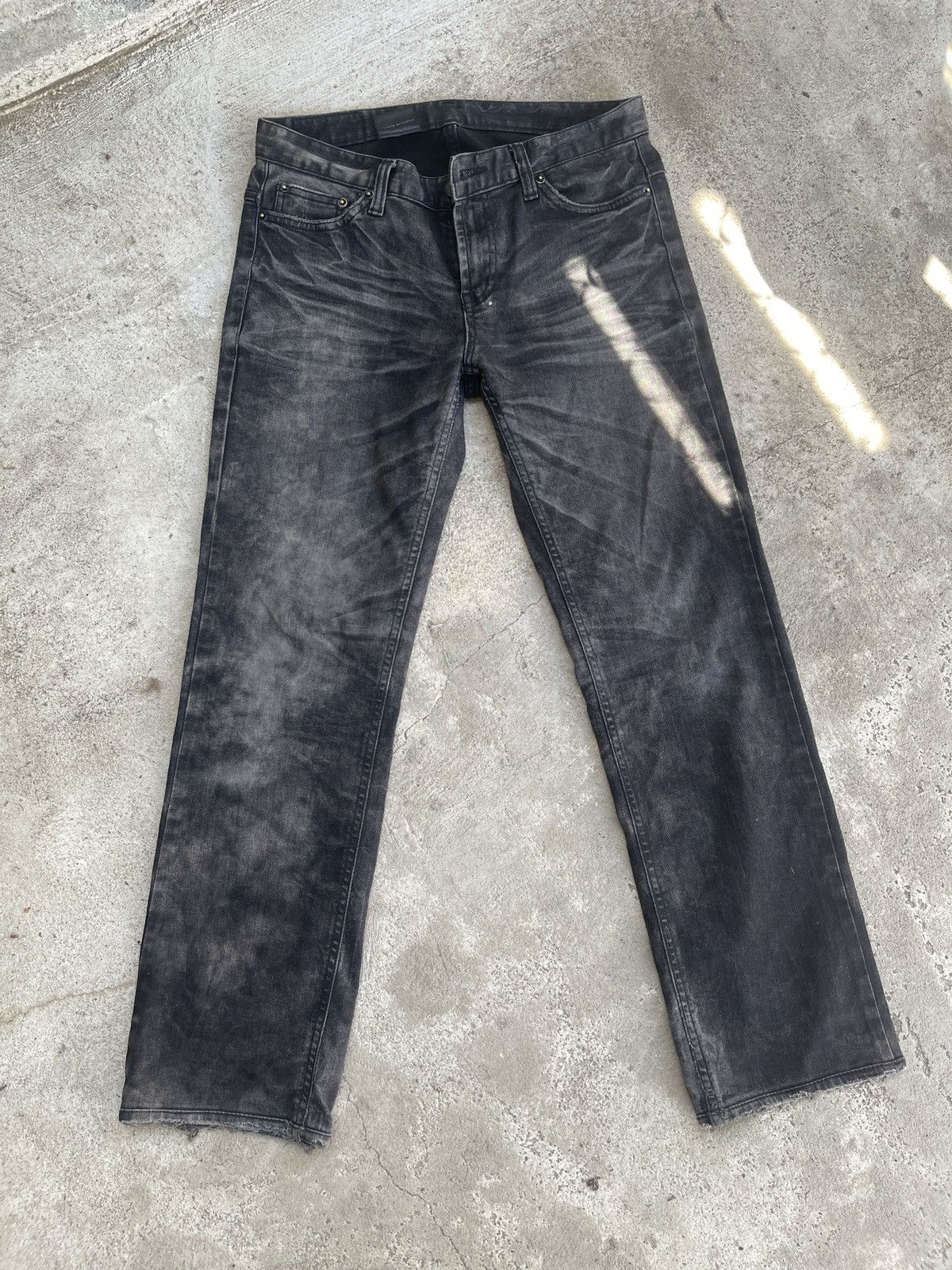 Number (N)ine number nine acid wash denim | Grailed