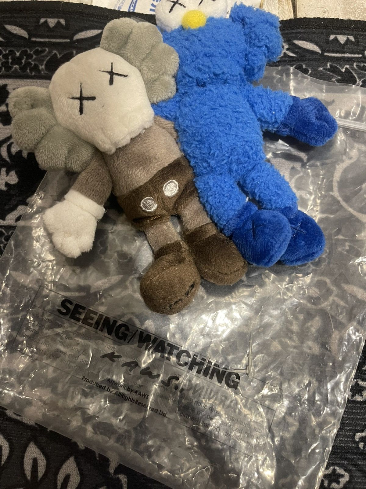 Kaws Kaws seeing watch plush keychain | Grailed