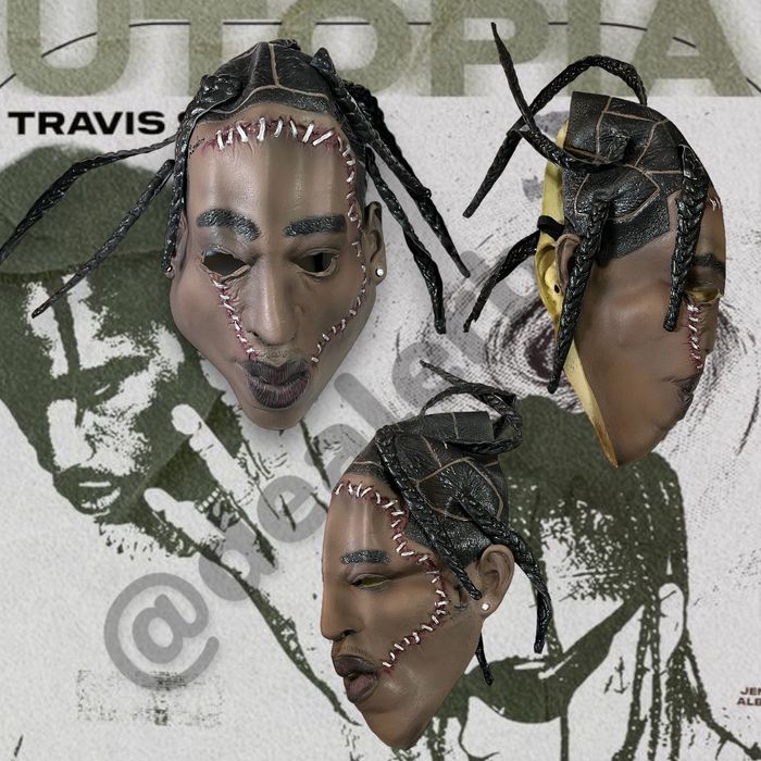 Travis Scott Travis Scott Texas Chainsaw Massacre Mask Brown | Grailed