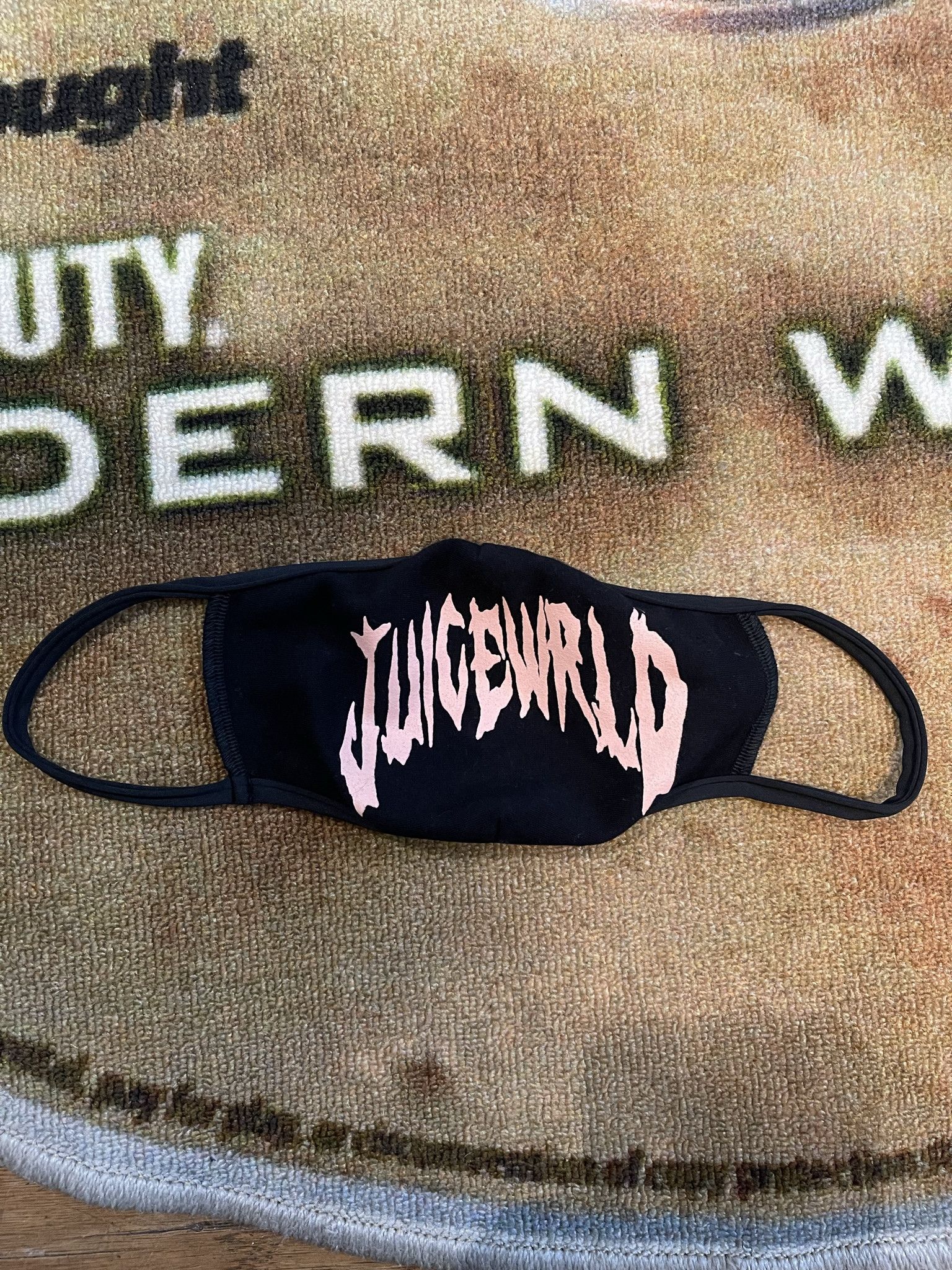 999 Club Juice Wrld Arch Logo Face Mask | Grailed