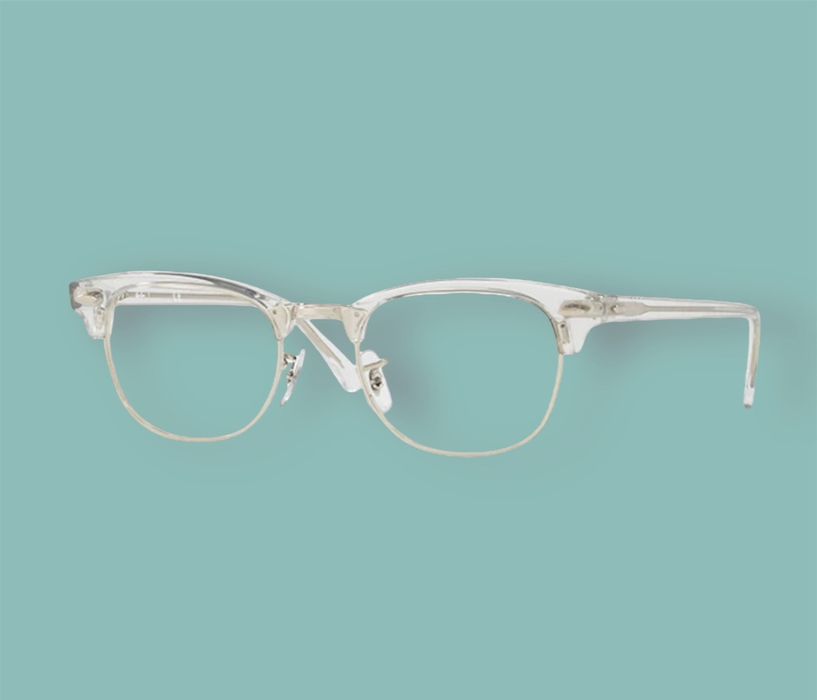 RayBan Ray Ban Glasses Clubmaster Transparent Frames | Grailed