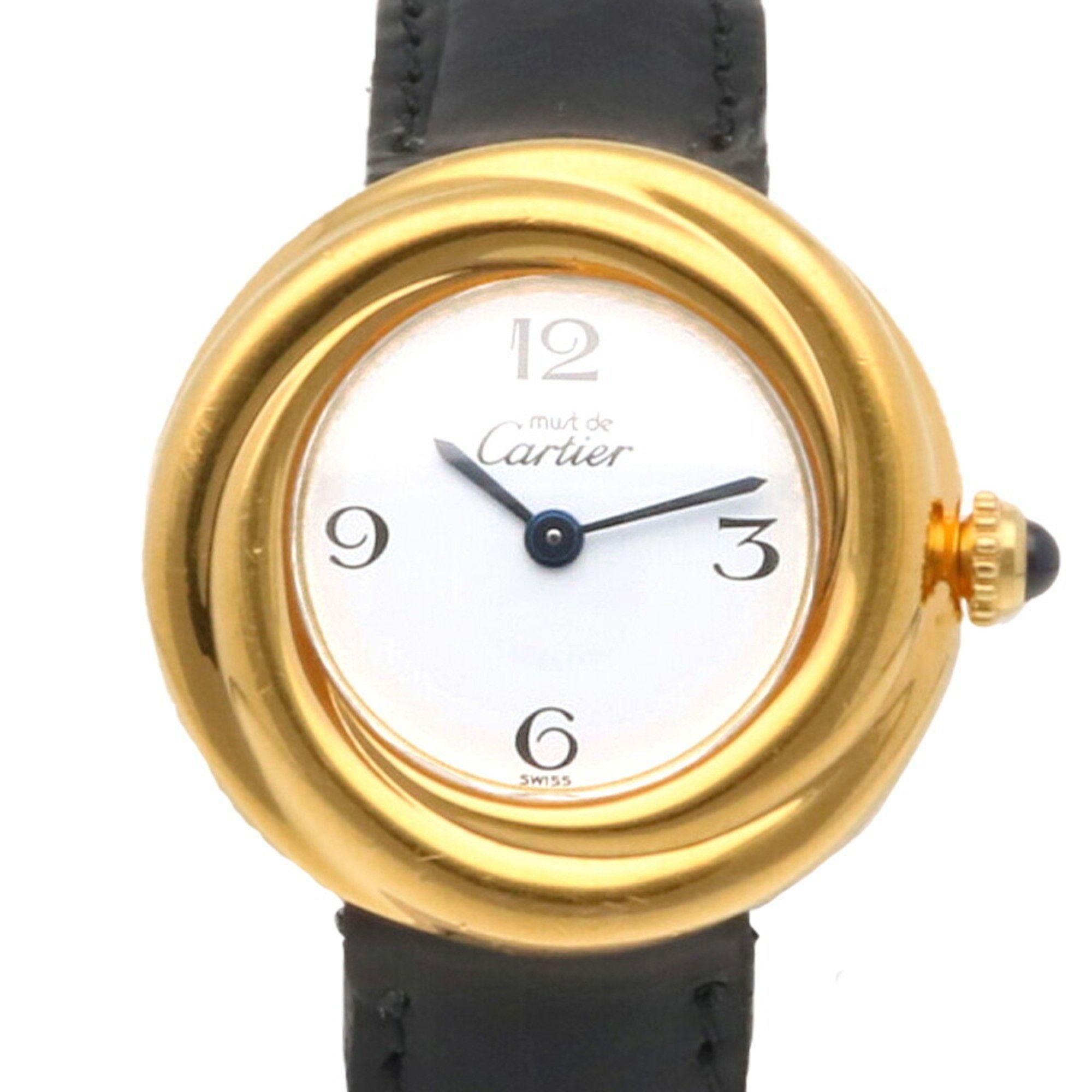 Cartier Cartier Must Trinity Vermeil Watch GP 2735 Quartz Ladies ...