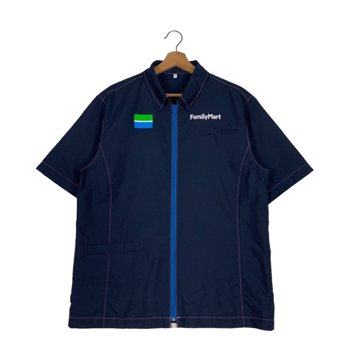 Vintage FAMILY MART Short Sleeve Work Uniform Jacket #0576-C26 | Grailed