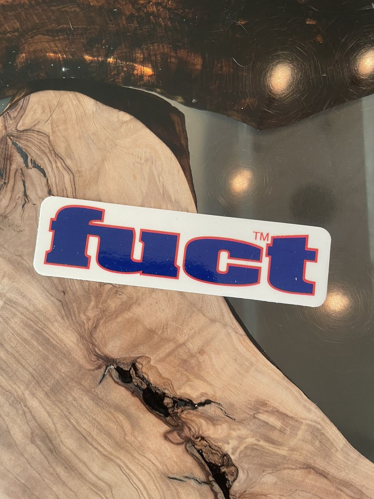 Stickers FUCT™ RED & BLUE CLASSIC BIG LOGO STICKER | Grailed