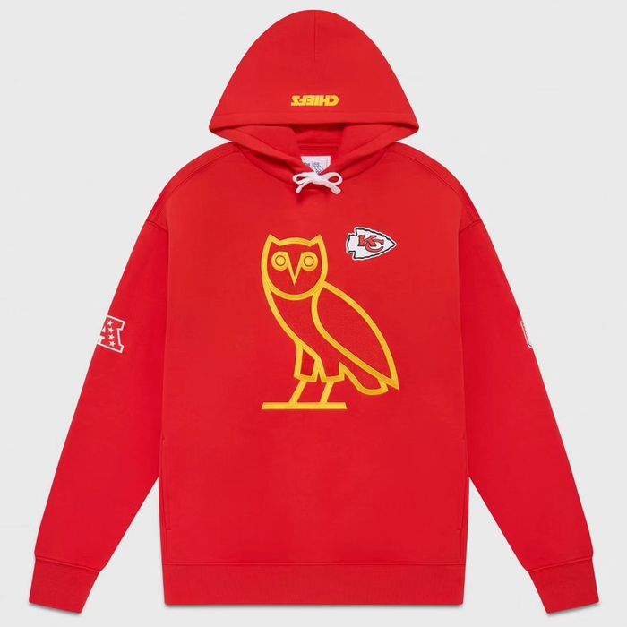 Drake OVO NFL Kansas City Chiefs L OG owl hoodie | Grailed