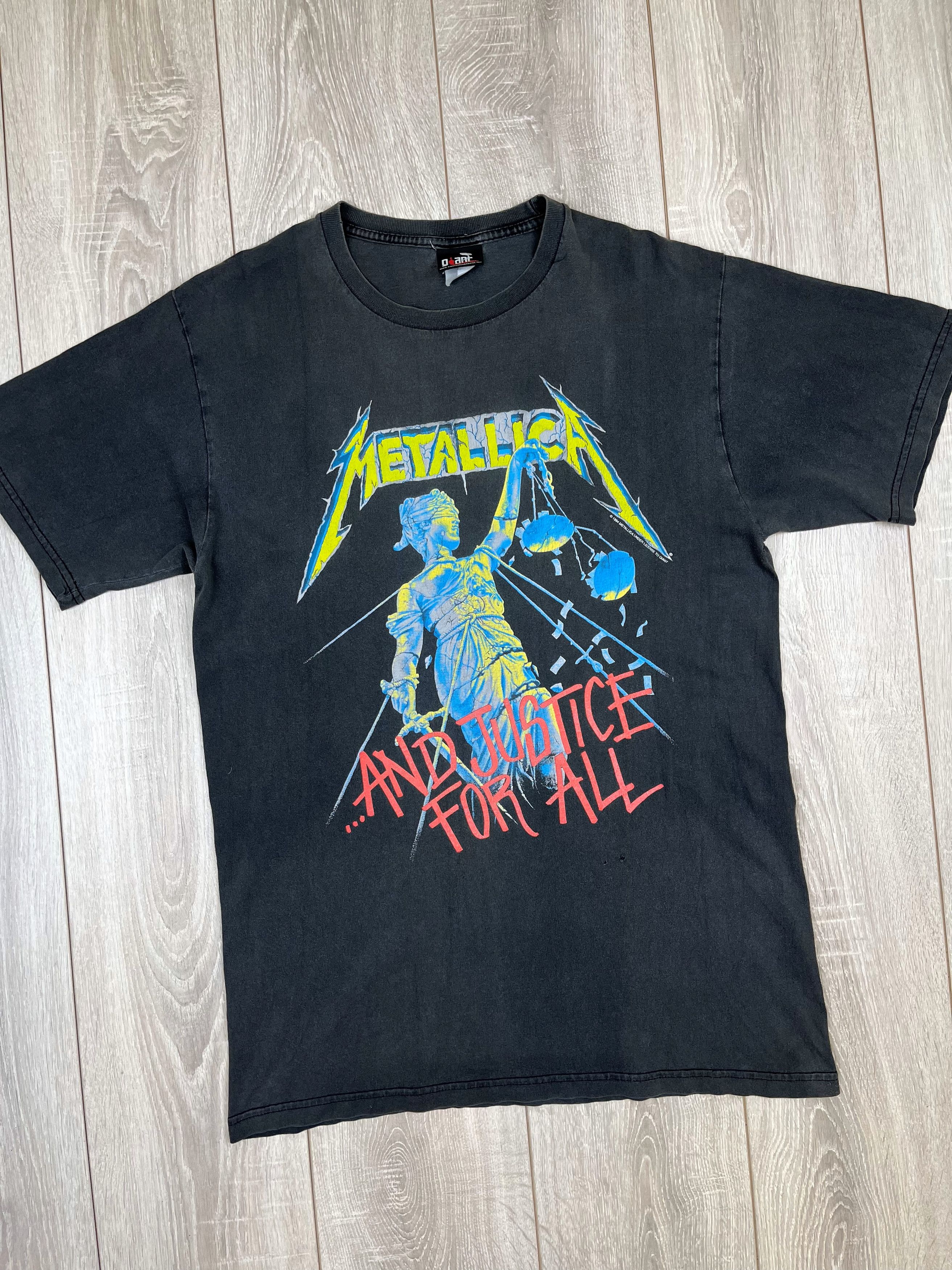 Vintage Vintage 1994 Giant Metallica "Hummer Of Justice " T Shirt | Grailed