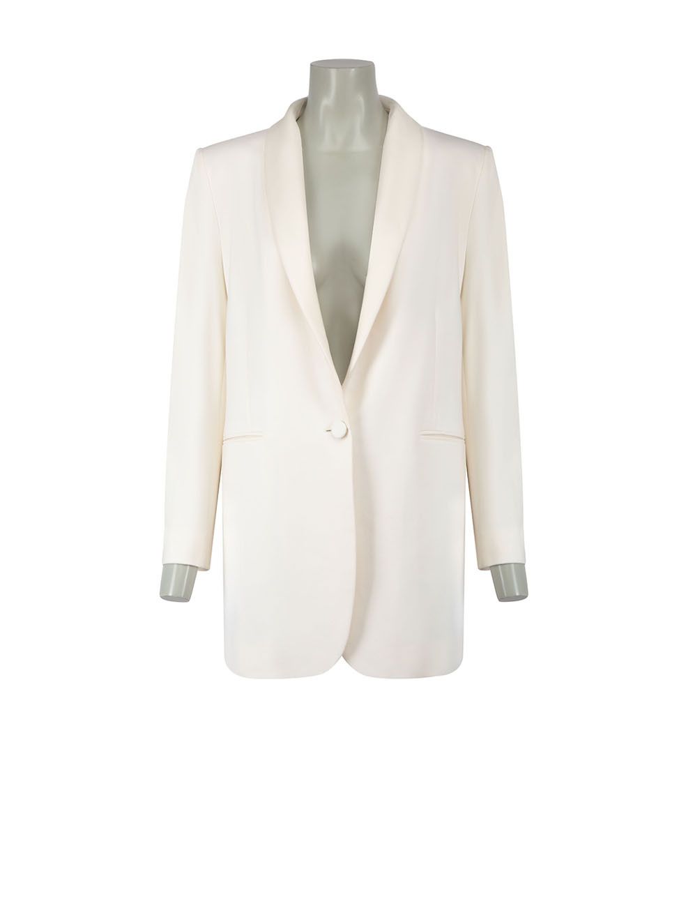 The Row Ecru Wool Tailored Blazer Jacket | Grailed