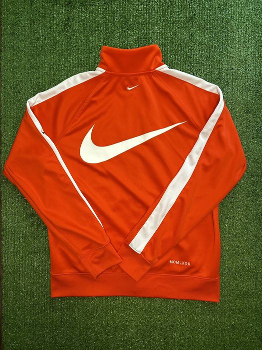 Nike Nike Sportswear Double Swoosh Orange Full Zip Track Jacket | Grailed