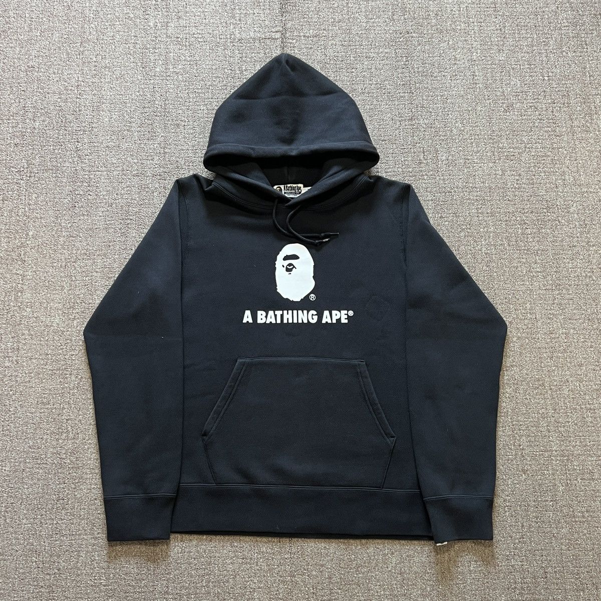 Bape Bape Ape Logo Slogan Hoodie | Grailed