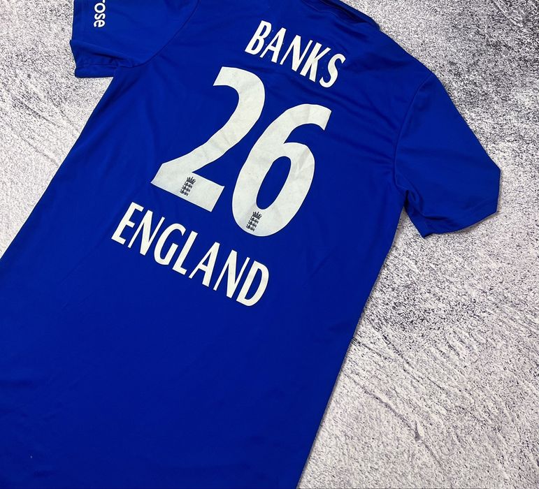 Adidas England Cricket Jersey Adidas Men Collared National#26 Banks ...