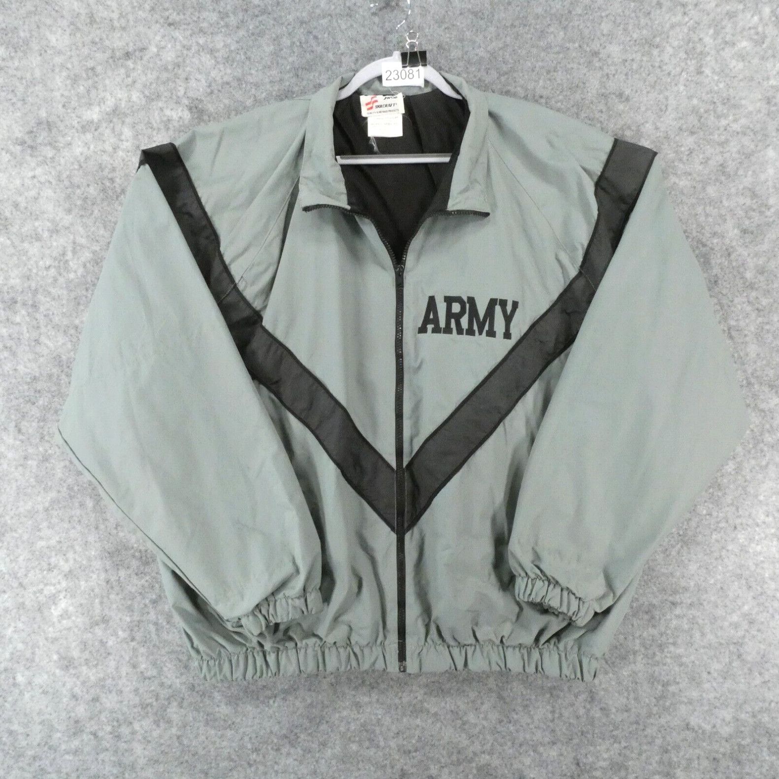 Vintage US Army JWOD Skilcraft Jacket Windbreaker PFU XL Reg Training ...