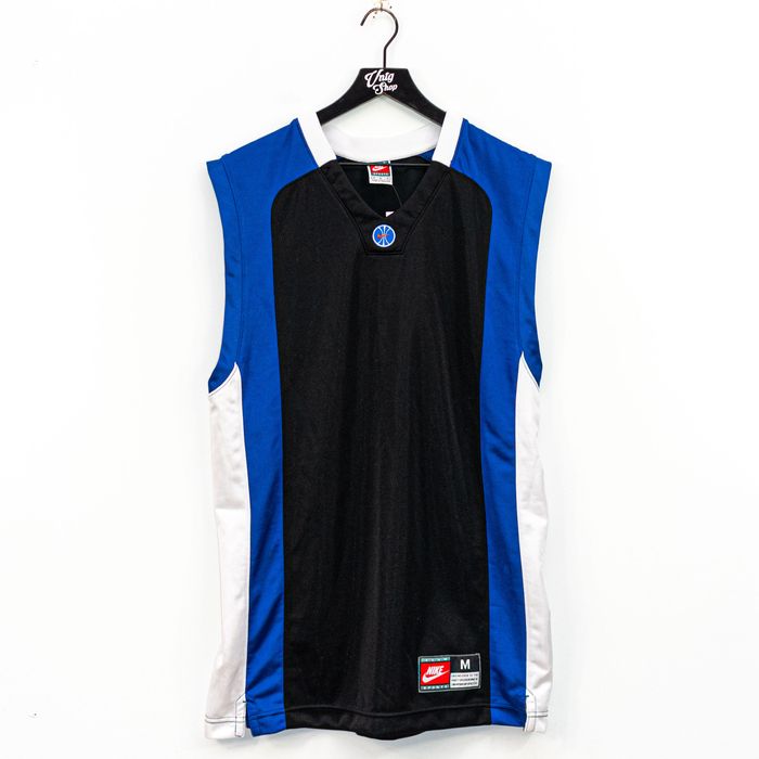 Nike NIKE Center Swoosh Color Block Basketball Jersey Y2K Sports | Grailed