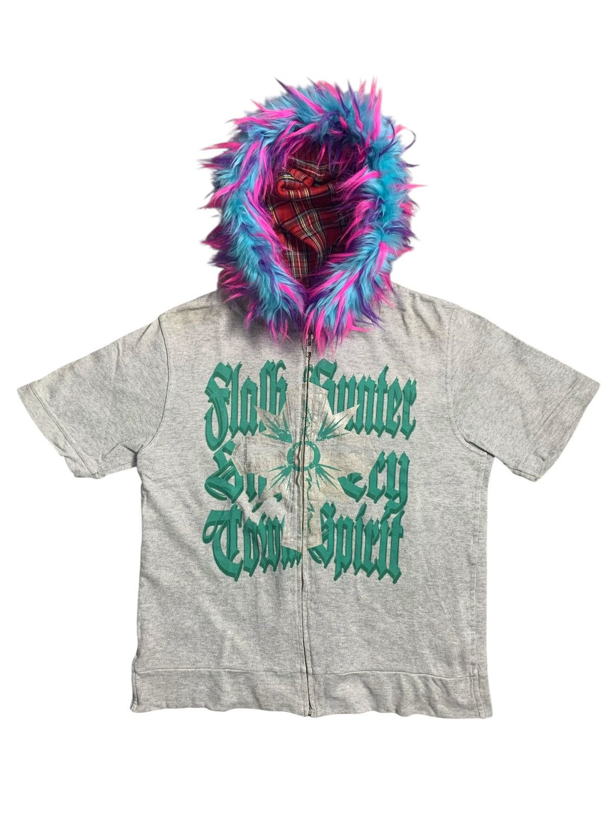 20471120 SLASH HUNTER FUR ZIP HOODIE DOUBLE LAYER IFSIX LGB STYLE | Grailed