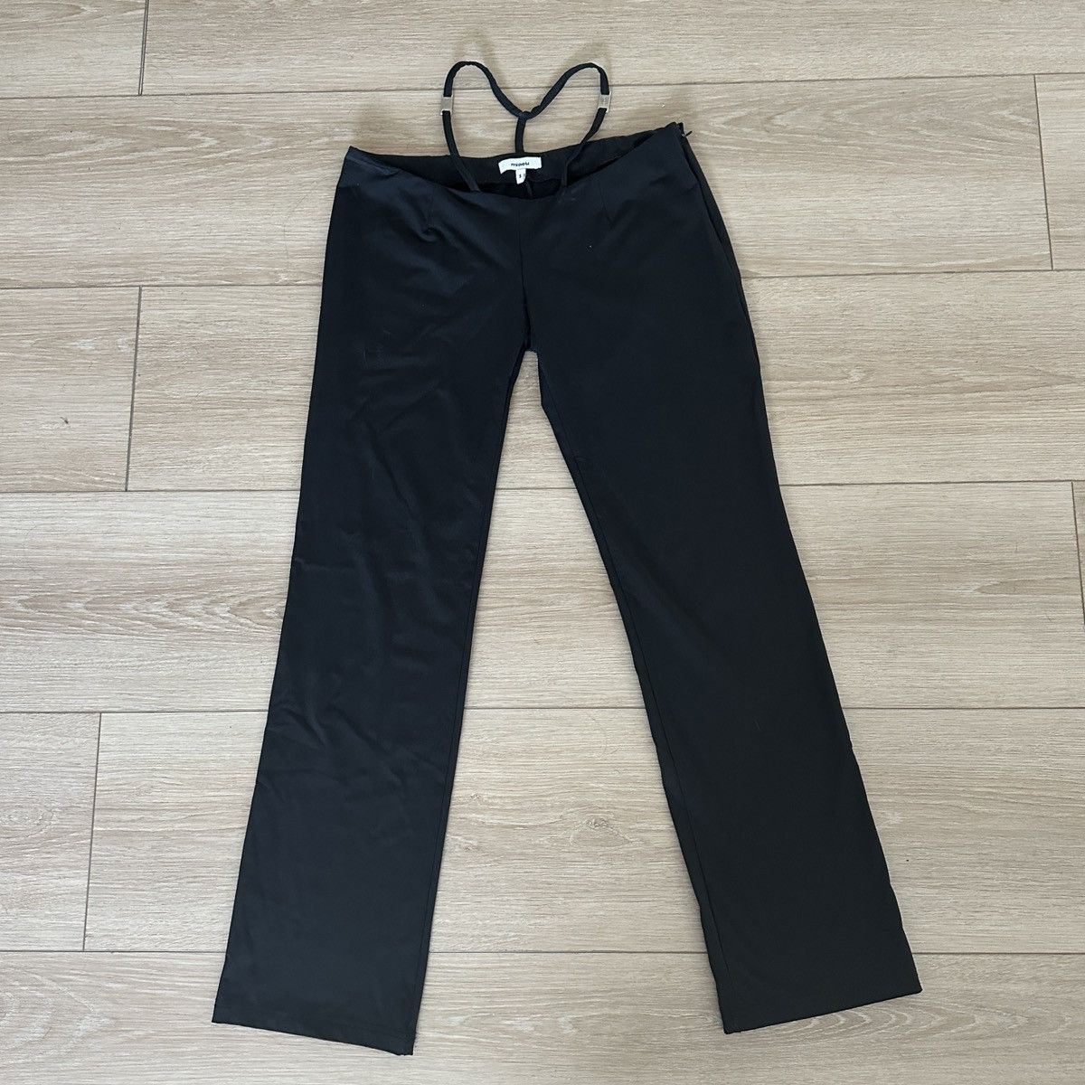 Miaou MIAOU SSENSE Exclusive Black Thong Trousers | Grailed