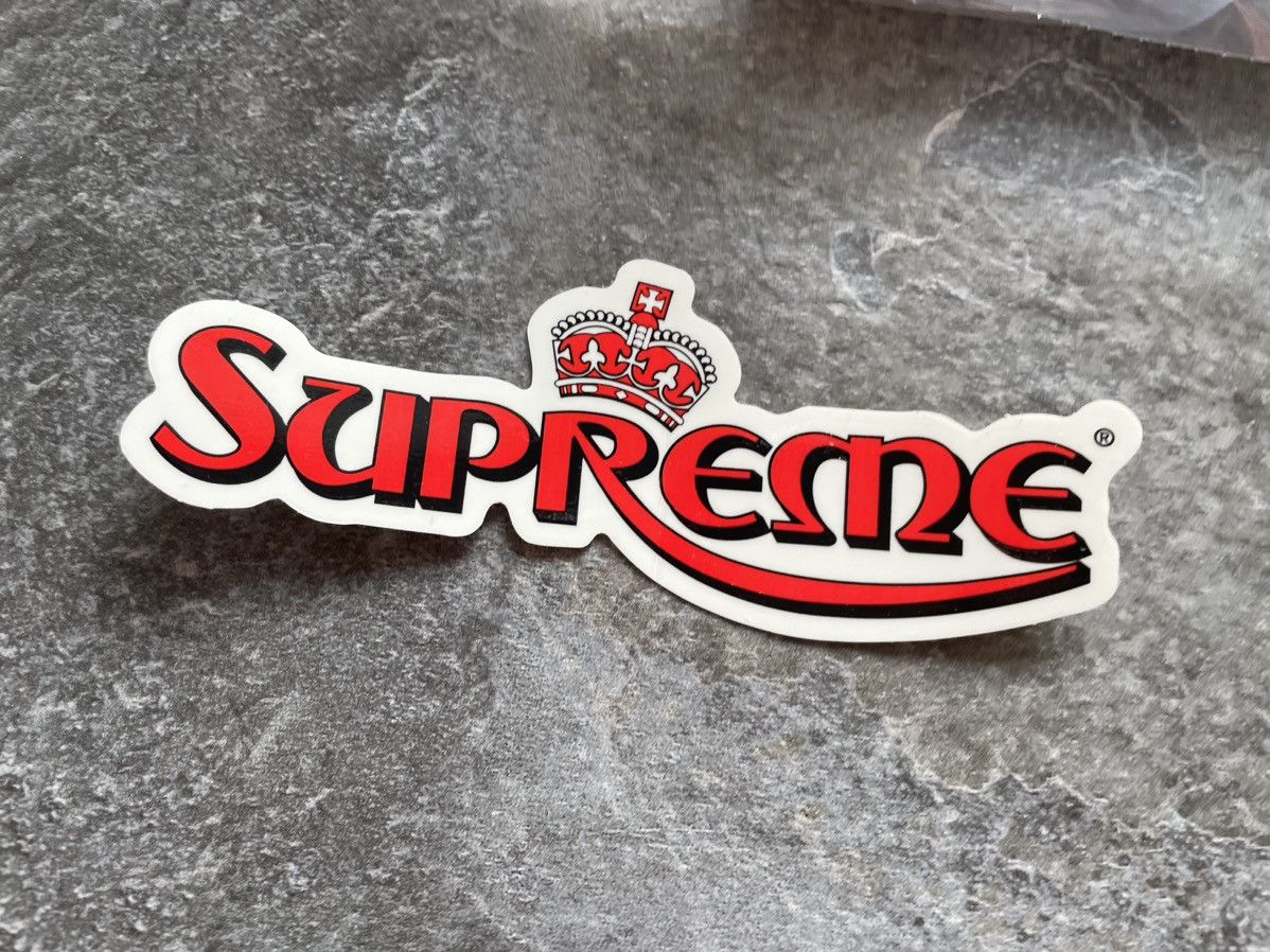 Supreme Supreme Crown Royal Text Logo Skate Sticker NEW SS23 | Grailed