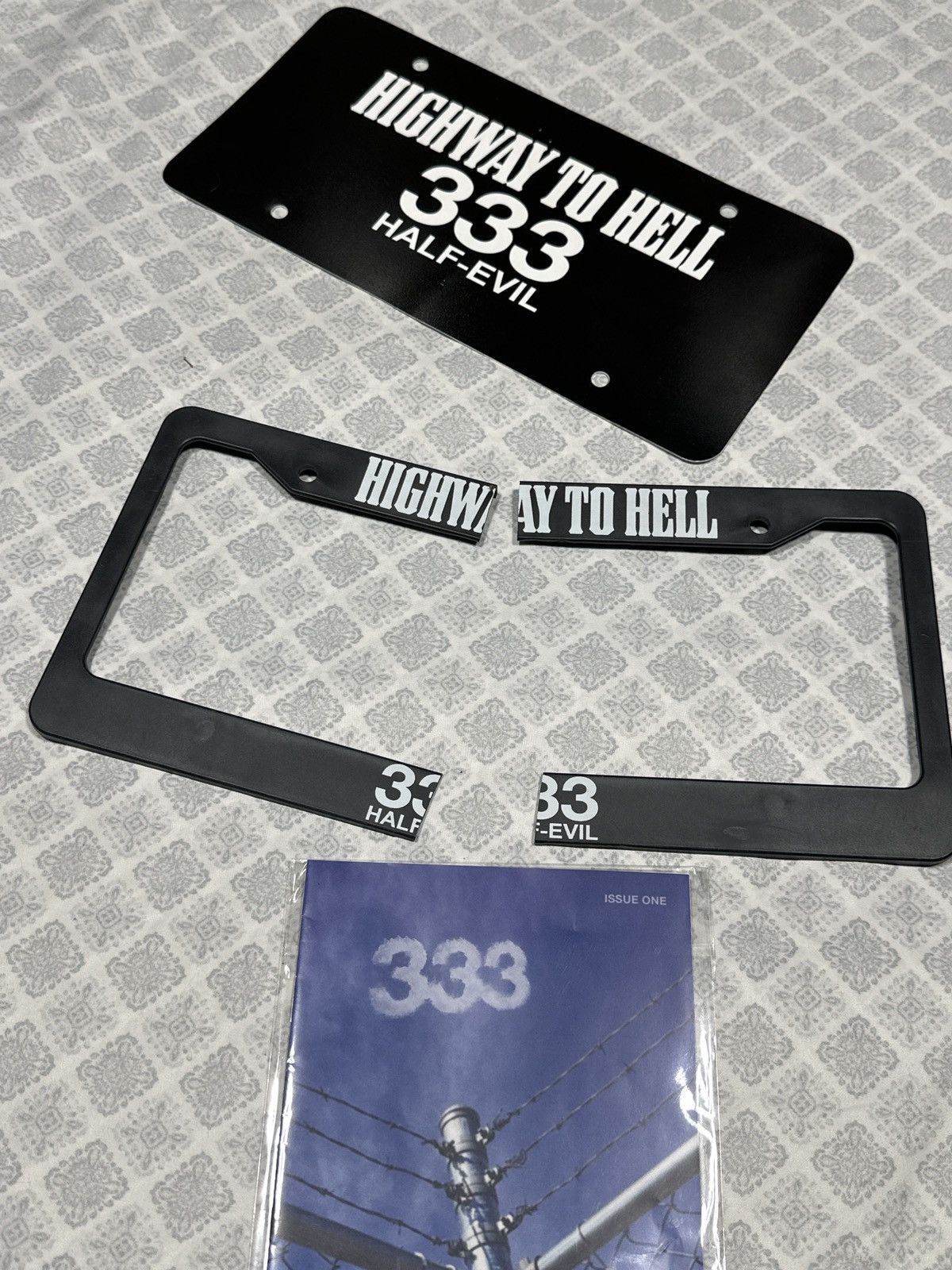 Half Evil HIGHWAY TO HELL LICENSE PLATE HOLDER | Grailed