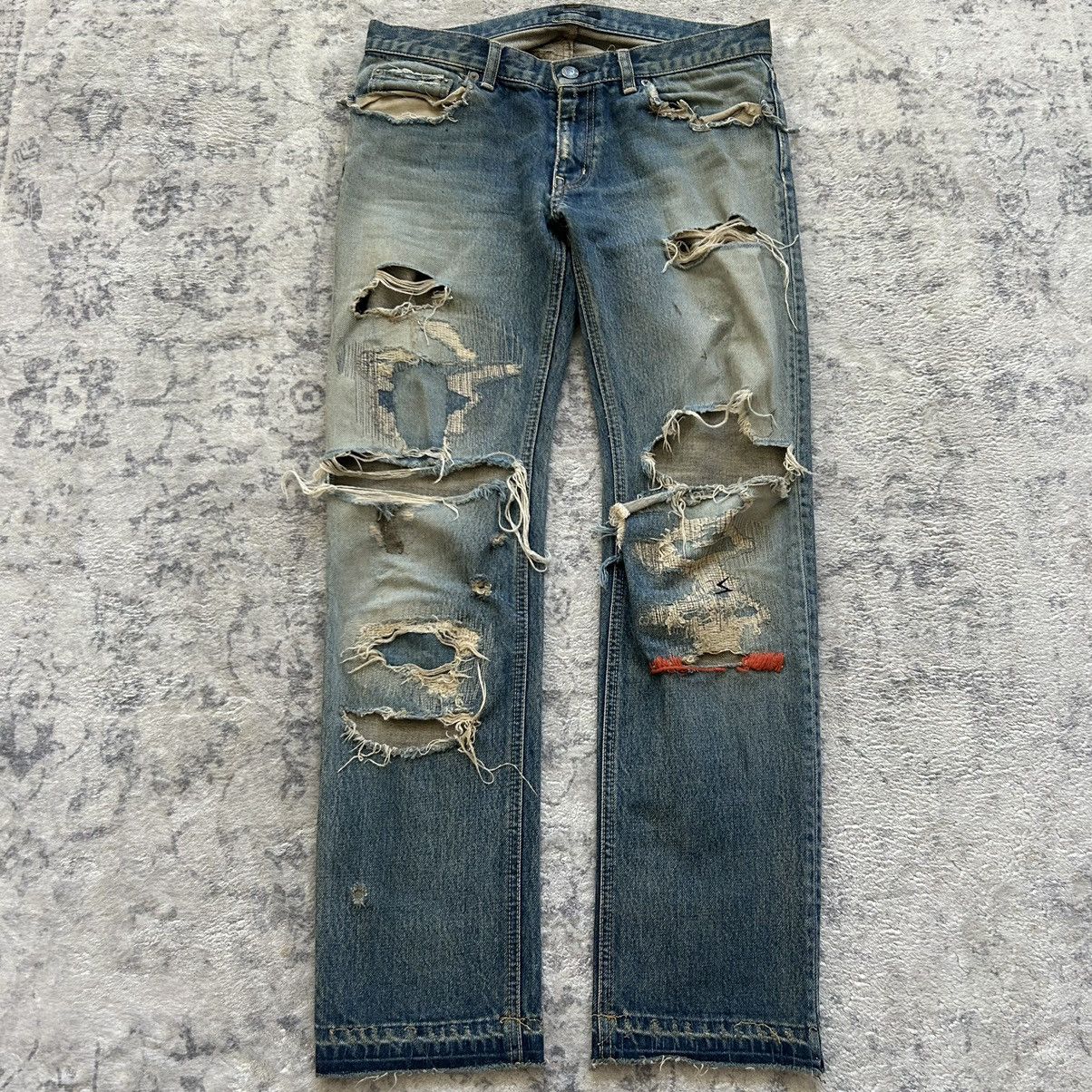 Undercover Undercover 68 Orange Yarn Jeans | Grailed