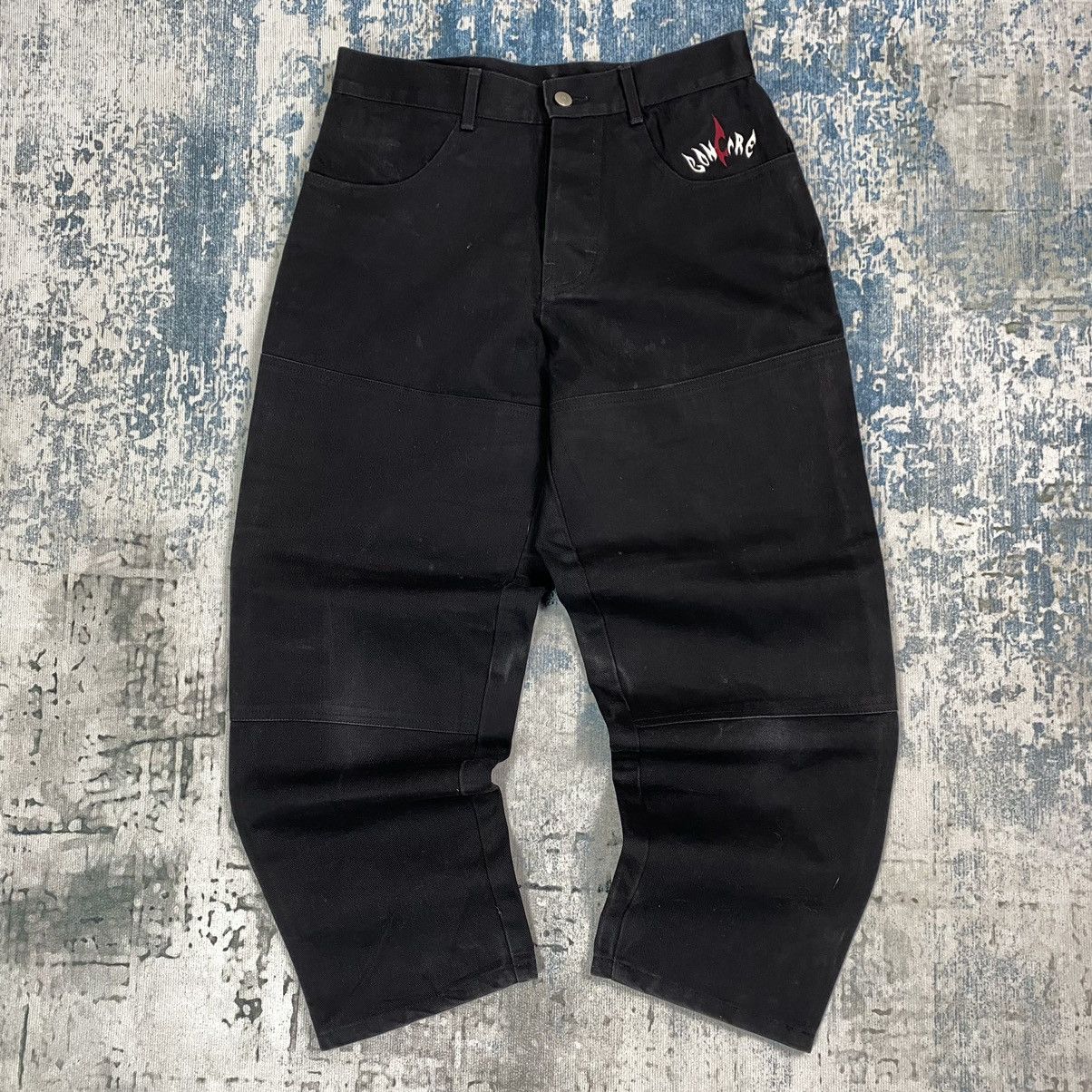 Jnco × Streetwear × Vintage baggy jeans bone fire | Grailed