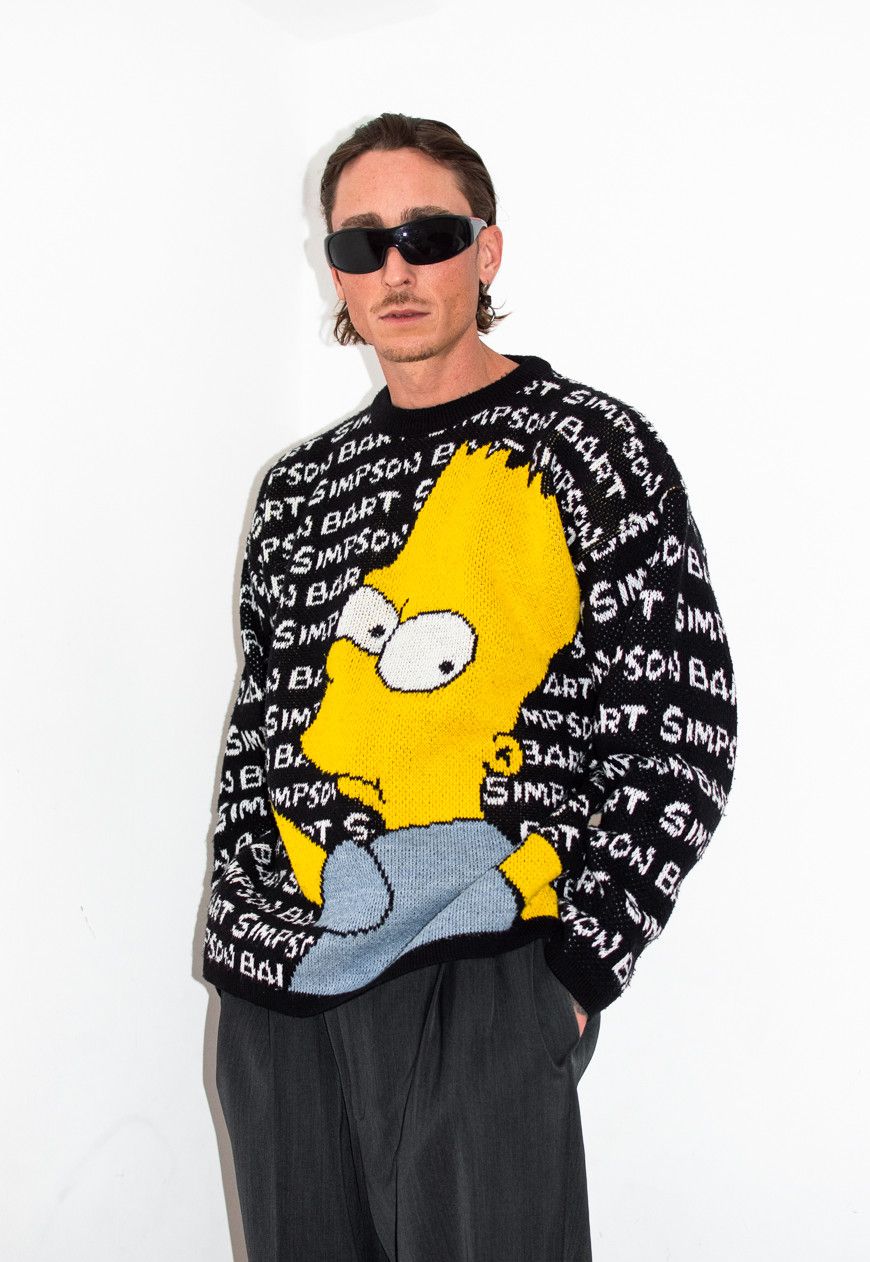 The Simpsons × Very Rare × Vintage Oversized Bart Simpson knitted ...