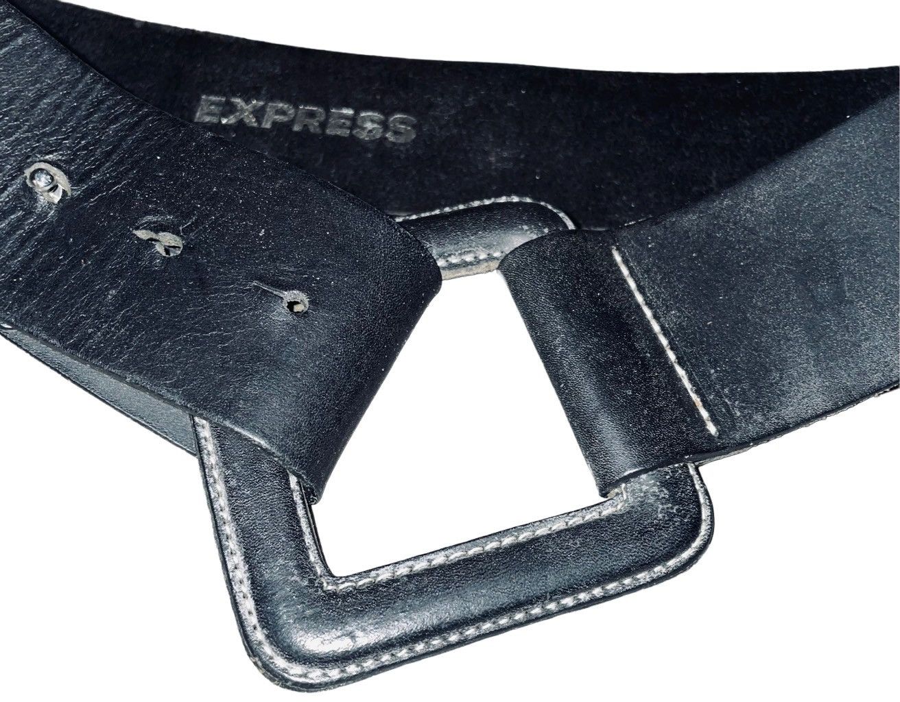 Express Express Vintage Wide Leather Belt | Grailed