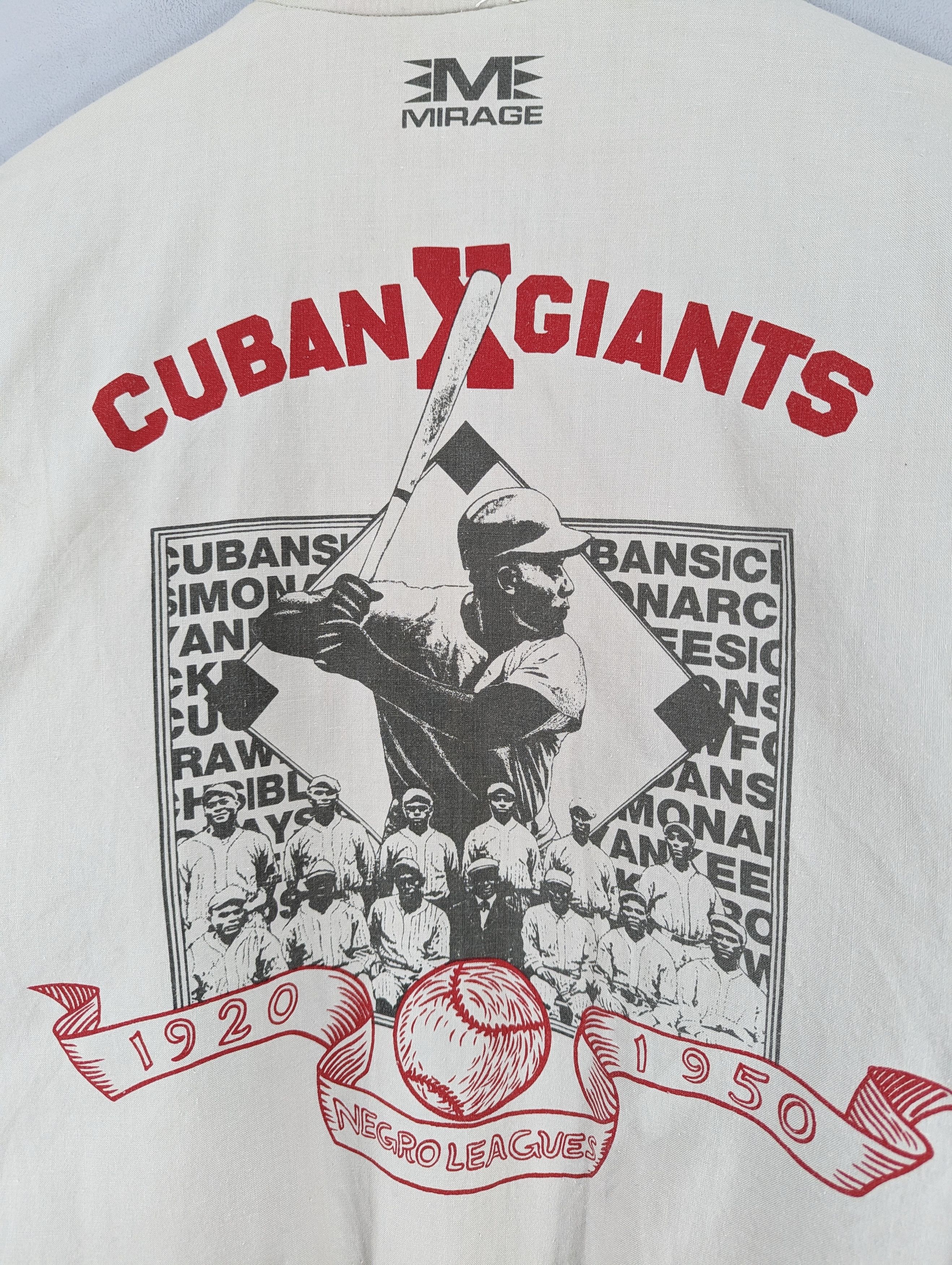 Vintage Mirage Cuban Giants Negro League Baseball Reversible Jacket ...