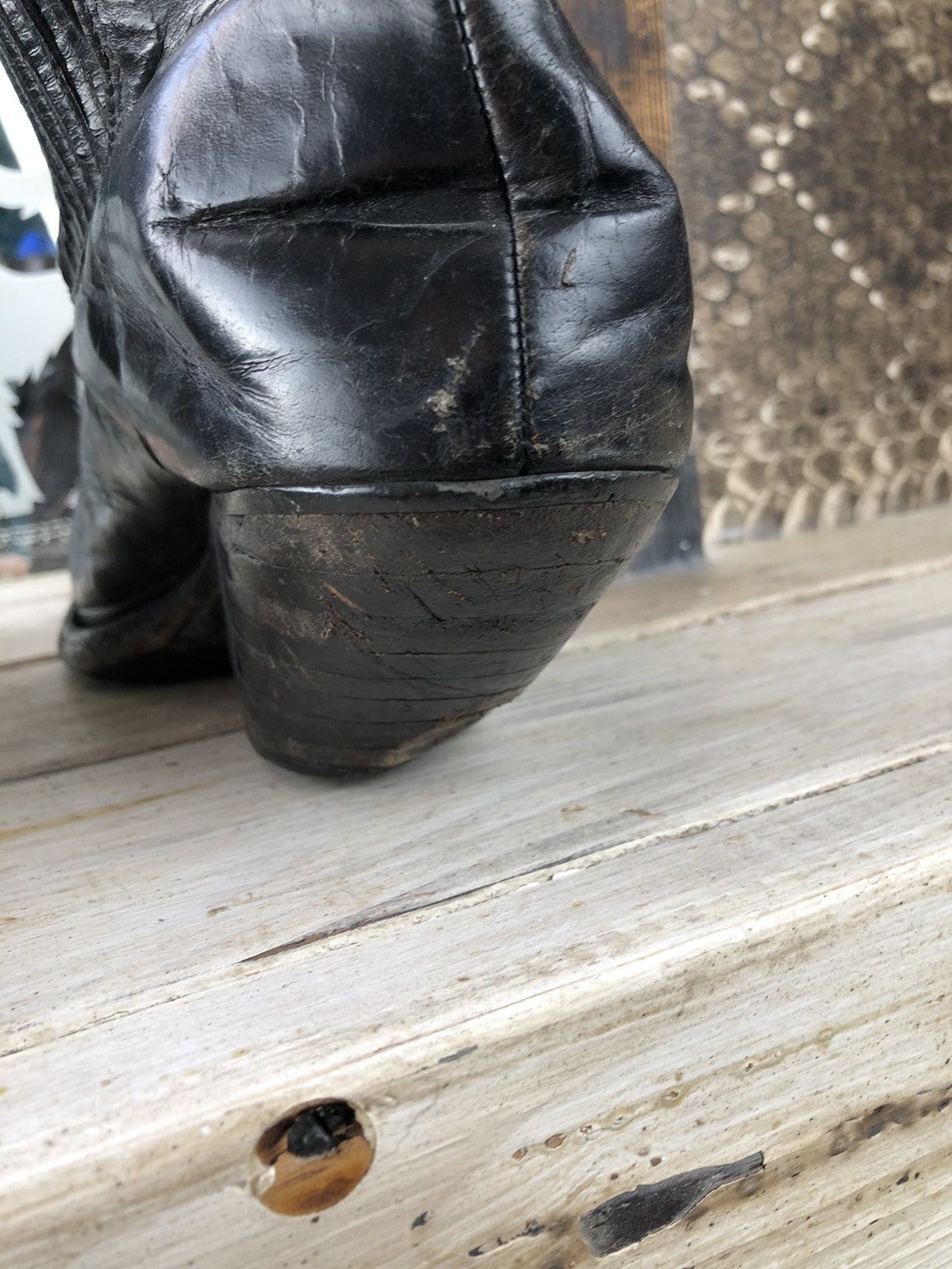 Junya Watanabe RARE🔥BLACK COWBOY OPIUM DARK BALENCIAGA STYLE BOOTS 41 ...