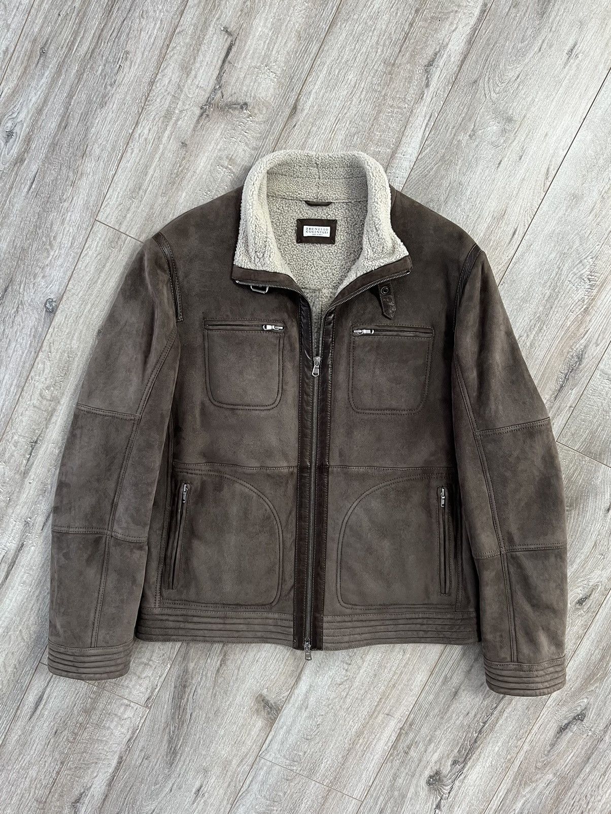 Brunello Cucinelli BRUNELLO CUCINELLI Real Sheepskin Shearling Jacket ...