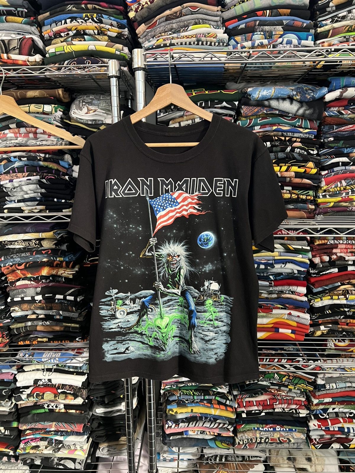 Iron Maiden 2010 The Final Frontier USA Tour Eddie Aliens Band Tee ...