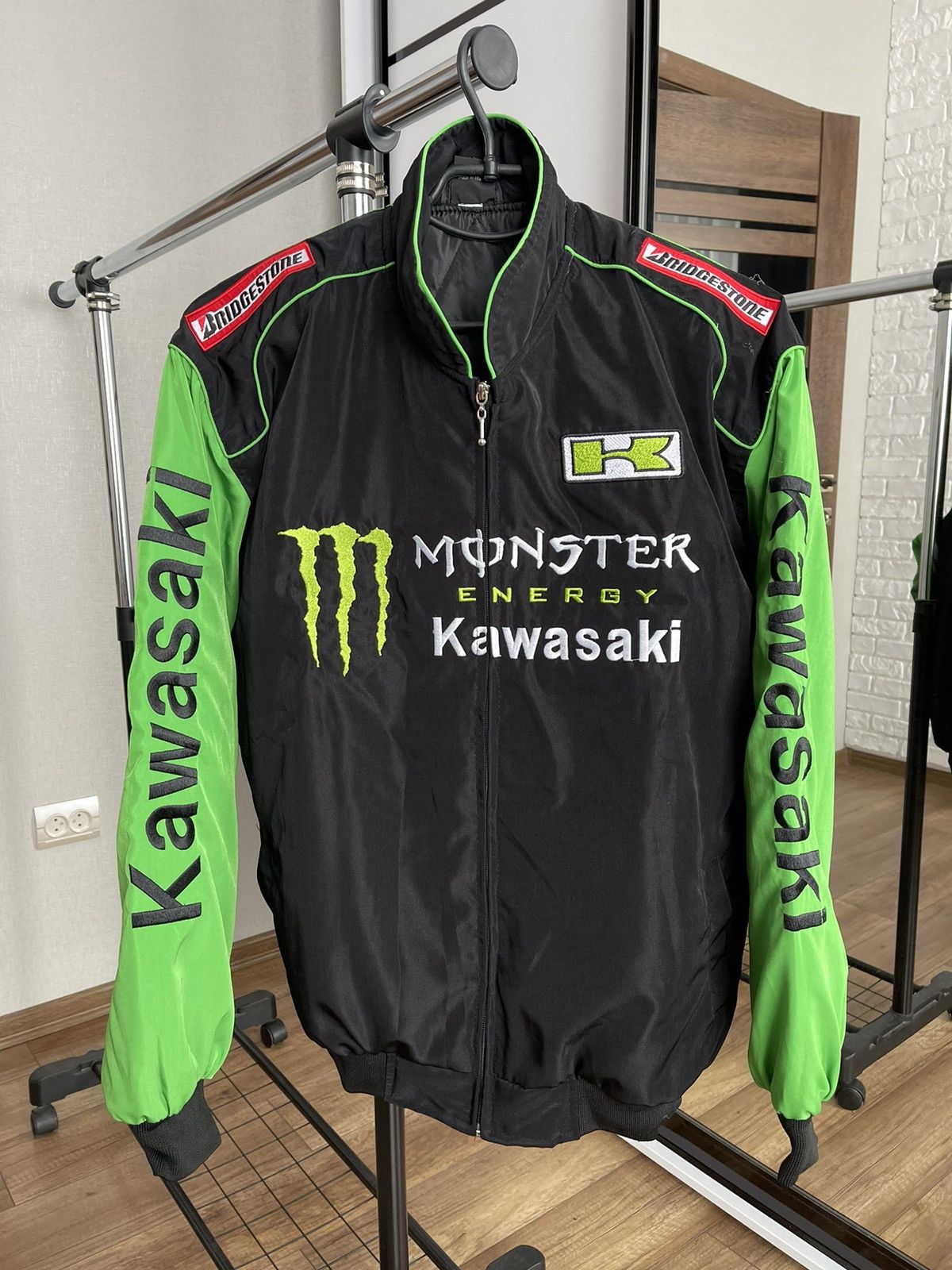 Streetwear × Vintage Kawasaki Vintage Monster Energy Racing Bomber ...