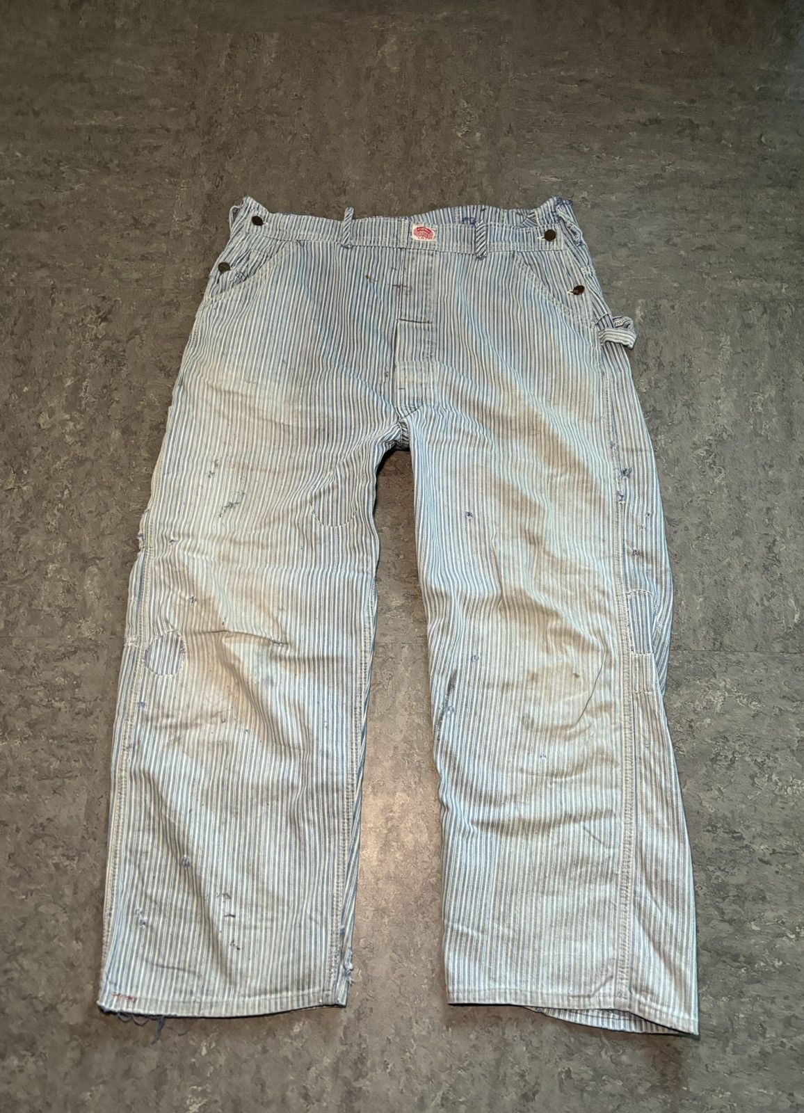 Other × Streetwear × Vintage 1950s Railroad Stripe Custom Pants | Grailed