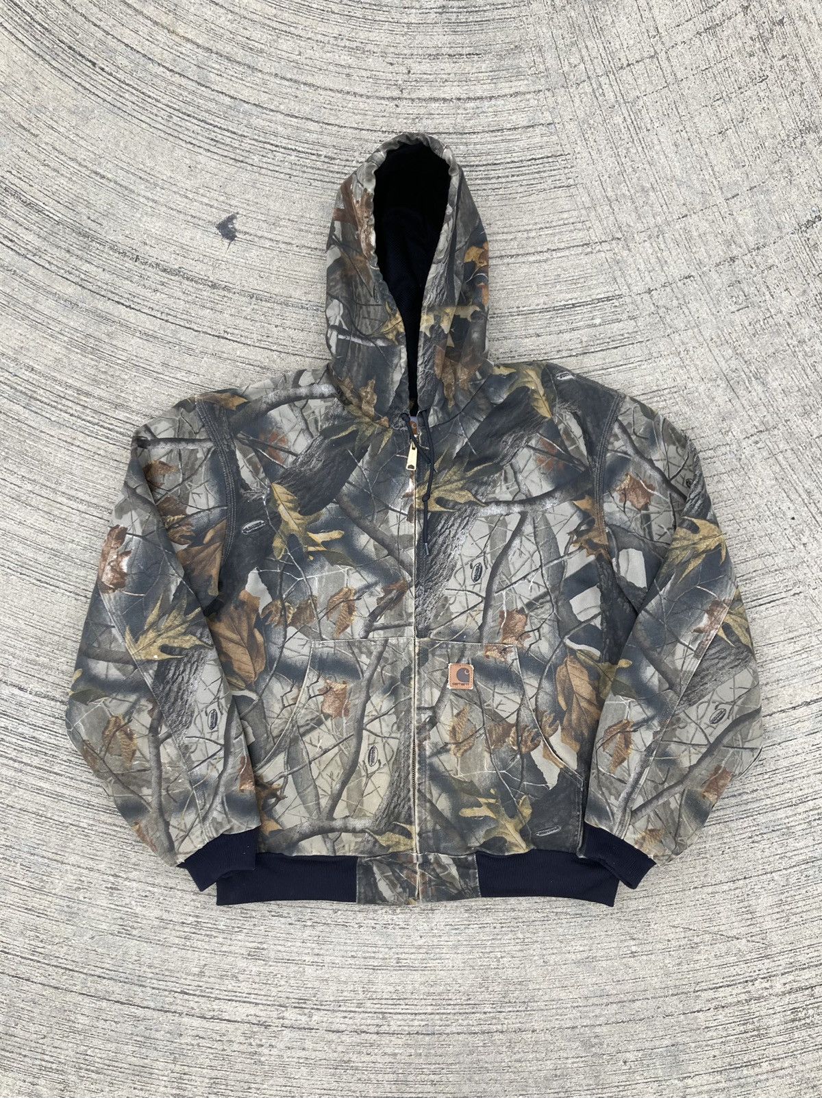 Carhartt × Realtree × Vintage Vintage Camo Carhartt Jacket Realtree Camo Hooded Jacket | Grailed