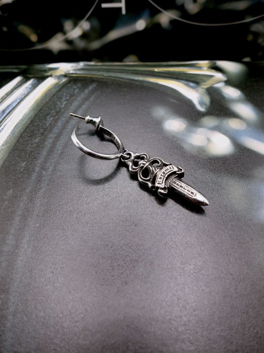 Chrome Hearts Chrome Hearts Dagger Hoop Earring | Grailed